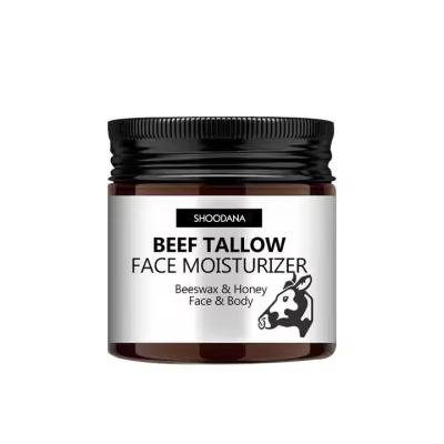 China Private Label Grass Fed Beauty Skin Care Products Beef Tallow And Honey Moisturizing Skincare Face Body Moisturizer Cream Balm for sale