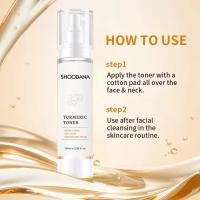China Factory Custom Organic Turmeric Whitening Rejuvenating Facial Toner Skin Care Vitamin C Acne Treatment Face Toner for sale