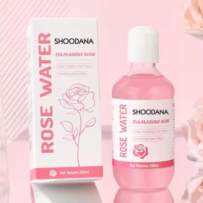 China Private Label Damascus Rose Water Gentle Deep Hydrating Moisturizing Face Toner Skin Care Nourishing Rose Water Skin Toner for sale