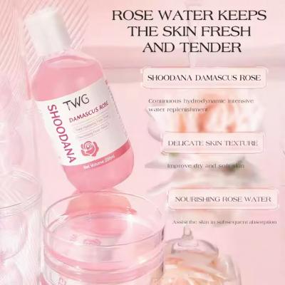 China Private Label Damascus Rose Water Gentle Deep Hydrating Moisturizing Face Toner Skin Care Nourishing Rose Water Skin Toner for sale