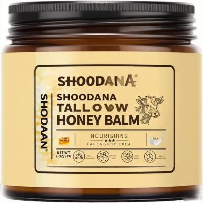 China Korean Skin Care Organic Body Butter Natural Honey Tallow Balm Vitamins Moisturizing Face Cream Beef Lotion for sale