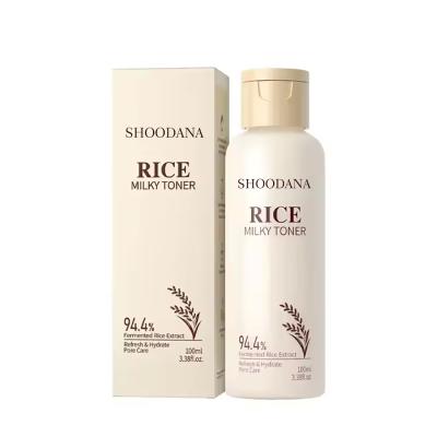 China Organic Products Multi-functional Toner Pore Reduce Hydration Soothing Oil Balance Refreshing Face Skin Rice Toner for sale