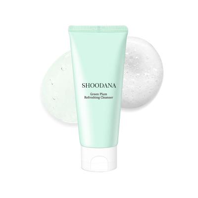 China Facial Cleanser Green Plum Natural Organic Soothing Moisturizing Foaming Deep Cleansing Whitening Face Wash for sale