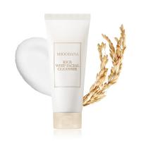 China Natural Rice Whip Organic Soothing Moisturizing Foaming Deep Cleansing Whitening Face Wash for sale