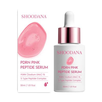 China Private Label Organic Skin Care Facial Whitening Anti Aging Vitamin C Serum for Face With Pdrn Pink Peptide for sale