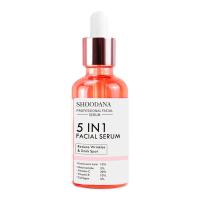 China New Skin Care Serum Facial 5 in 1 Whitening Anti Age Face Serum with Collagen Hyaluronic Acid Nicotinamide Vitamin C Serum for sale