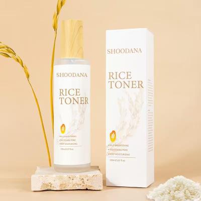 China OEM Organic Rice Toner 100% Natural Facial Moisturiser for Glowing Skin Anti-Aging Features Niacinamide Peptides Ceramide Main for sale