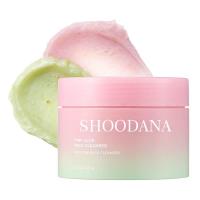 China Private Label Gentle Pink Aloe Facial Polish Cleanser Exfoliating Scrub Remove Waterproof Makeup Sunscreen Makeup Removing Cream for sale