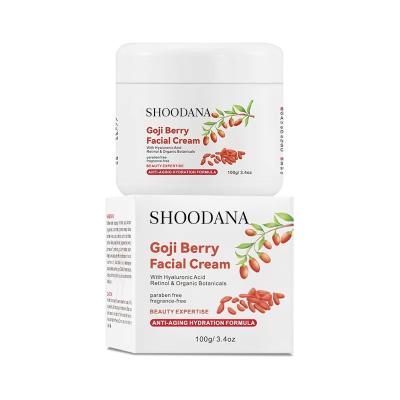 China Private Label Whitening Goji Berry Anti-Wrinkle Facial Cream Firming Moisturizing for Adults Female Skin Shea Butter Collagen for sale