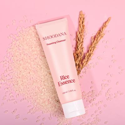 China Custom Vegan Face Wash Reduce Acne Blemishes Makeup Removal Oil Control Sulfur Oat Milk Hydrating Cream Facial Cleanser for sale