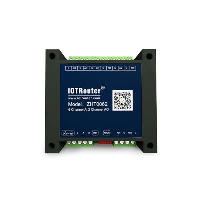 China Remote IO 4 20mA Module 6 Channel Analog Input Acquisition Modem Modbus RTU for sale