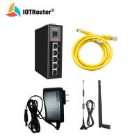China Long Range Wireless 4G WiFi M2M IOT Router for Device Monitoring with DI DO WAN LAN for sale