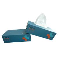 China ISO Nontoxic Flat Box Facial Tissue , Biodegradable Soft Tissue Paper For Face for sale