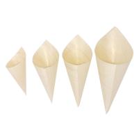 China Portable Nontoxic Biodegradable Pine Wood Cone Disposable For Restaurant for sale