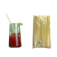 China 4x200mm Natural Wheat Drinking Straws Renewable Eco Friendly for sale