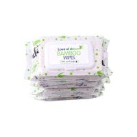 China Practical Unbleached Bamboo Baby Wipes Odorless Biodegradable for sale