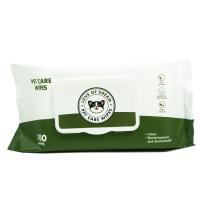 China Anti Bacterial Biodegradable Wet Wipes 200mm Non Woven Pet Cleaning Wipes for sale