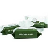 China Anti Bacterial Biodegradable Wet Wipes 200mm Non Woven Pet Cleaning Wipes for sale