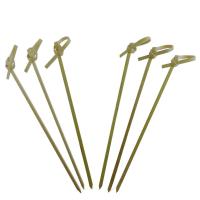 China Appetizer Bamboo Biodegradable Disposable Tableware Knot Skewers Multiscene for sale