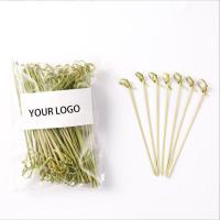 China Appetizer Bamboo Biodegradable Disposable Tableware Knot Skewers Multiscene for sale