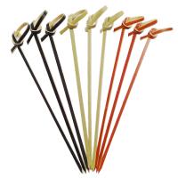 China Biodegradable Bamboo Knot Picks 9cm 10cm 12cm Multicolor Party Toothpicks for sale