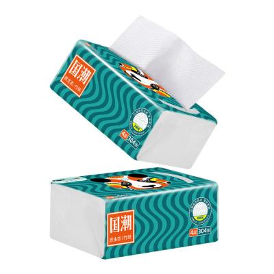 China C Fold Bamboo Facial Tissues 4 Ply 153x190mm Soft Unscented Multipurpose Napkin for sale
