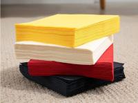 China Multipurpose Colored Paper Napkins Serviettes Wood Pulp Material for sale