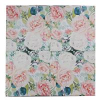 China OEM Odorless Floral Paper Napkins 33x33cm Eco Friendly Virgin Wood Pulp 24 Sheets for sale