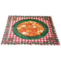 China Odorless Durable Christmas Cocktail Napkins , Disposable Patterned Paper Serviettes for sale