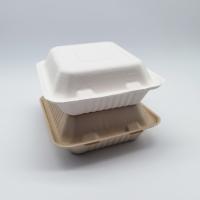 China 8 Inch Biodegradable Bagasse Tableware Sugarcane Laminated Food Containers for sale