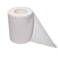China White Bleached Bamboo Tissue Paper , Odorless Environmentally Friendly Toilet Paper for sale