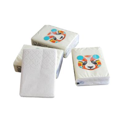 China Mini Pocket Disposable Facial Tissue Unbleached Virgin Bamboo Pulp Material for sale