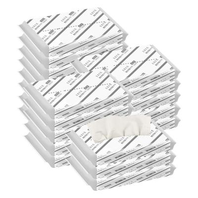 China Bamboo Disposable Facial Tissue 2-Ply 180x210mm Travel Size 100 Sheets for sale