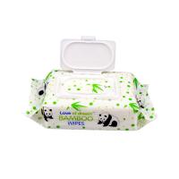China Unbleached Disposable Bamboo Wet Wipes , Durable Biodegradable Toilet Wipes for sale
