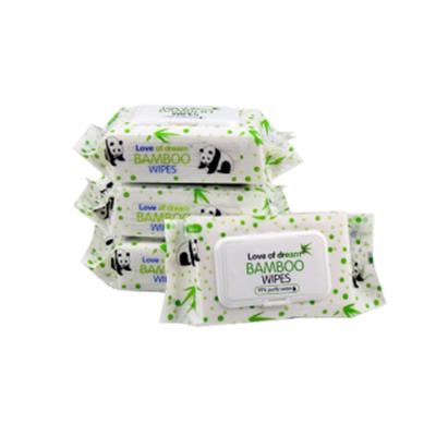 China Unbleached Disposable Bamboo Wet Wipes , Durable Biodegradable Toilet Wipes for sale