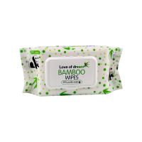 China Unbleached Disposable Bamboo Wet Wipes , Durable Biodegradable Toilet Wipes for sale
