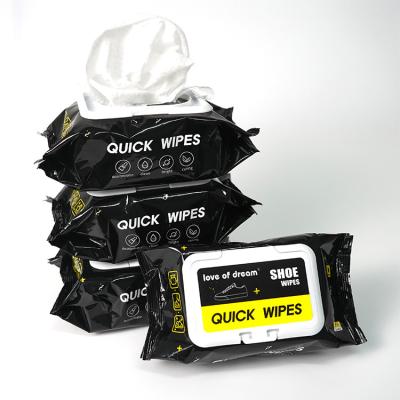 China Disposable Biodegradable Wet Wipes Multipurpose Unscented 15x20cm 30pcs Bag for sale