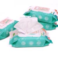 China Unscented Disposable Baby Wipes 80pcs Hypoallergenic Nontoxic Wet Wipes for Sensitive Skin for sale