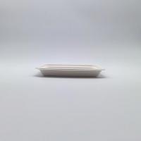 China Greaseproof Compostable Square Plates , Supermarket Biodegradable Sugarcane Plates for sale