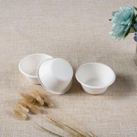 China Ice Cream 8oz Biodegradable Bagasse Tableware Disposable Paper Bowls for sale
