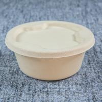 China 1250ml Disposable Paper Soup Bowls Biodegradable Bagasse Bowls with Lids Compostable Microwavable for sale