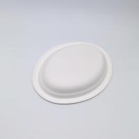China Heavy Duty Party Biodegradable Bagasse Tableware Plates Oval Shape for sale