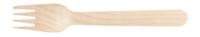 China Disposable Wooden Biodegradable Cutlery Forks 160mm 6.3 Inch Birch Wood for sale