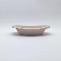 China Microwave Safe Oval Biodegradable Bagasse Tableware Oilproof Bowls For Noodle for sale