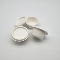 China 2oz 4oz Biodegradable Sauce Cups , Disposable Biodegradable Soup Bowls With Lids for sale