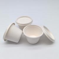 China 2oz 4oz Biodegradable Sauce Cups , Disposable Biodegradable Soup Bowls With Lids for sale