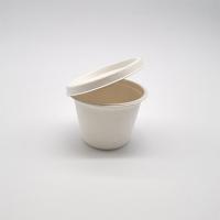 China 2oz 4oz Biodegradable Sauce Cups , Disposable Biodegradable Soup Bowls With Lids for sale