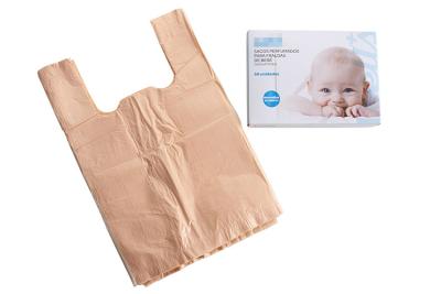 China PLA Biodegradable Diaper Garbage Bag 13 Gallon T Shirt Shape Compostable Trash Bags for sale