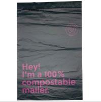 China Waterproof PLA Compostable Shipping Bags 13 Gallon Biodegradable Self Adhesive Mailers for sale