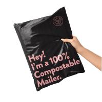 China Nontoxic Compostable Poly Mailers 100% Biodegradable Shipping Bags 180 Days for sale